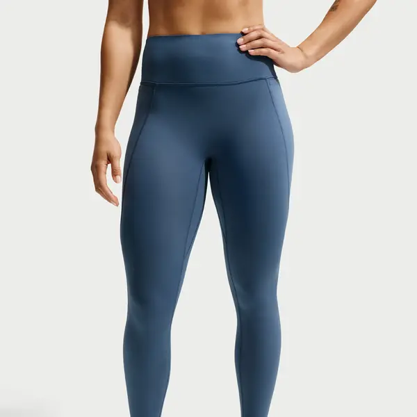 Nike Universa High-waisted 7/8 Leggings With No Front Seam - Blue