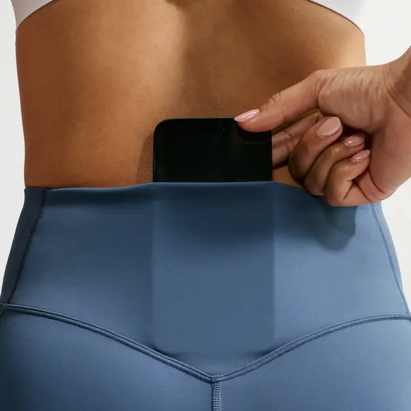 Nike Universa High-waisted 7/8 Leggings With No Front Seam - Blue