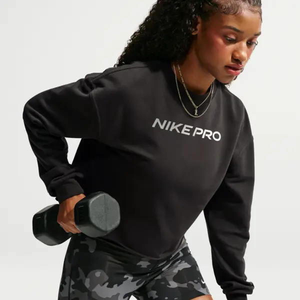 Nike Pro Dri-fit Crew-neck French Terry Top