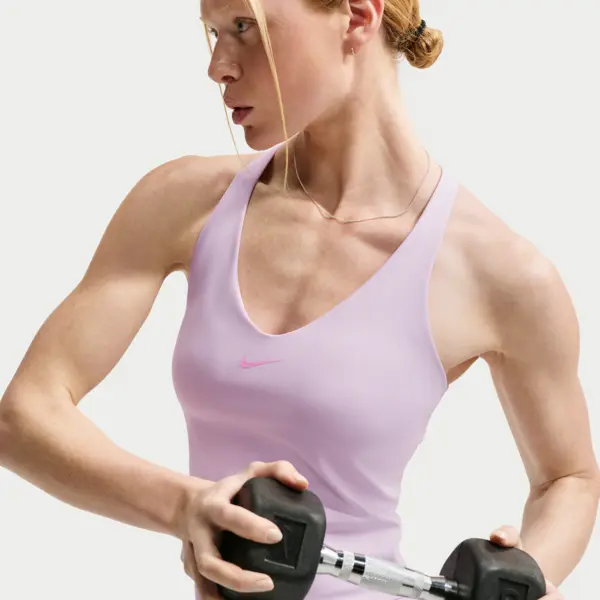 Nike Universa Medium-support Sports Bra Tank Top - Purple