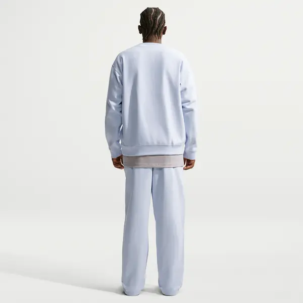 Nike Solo Swoosh Fleece Open-hem Pants - Grey