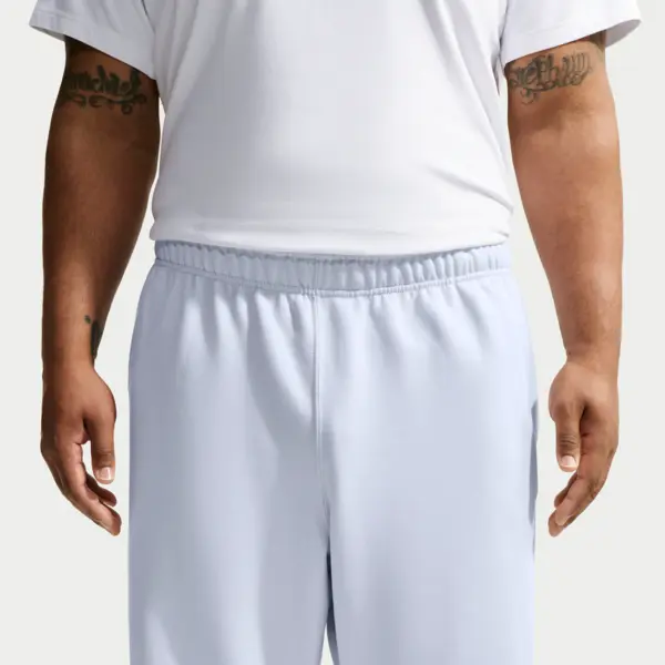 Nike Solo Swoosh Fleece Open-hem Pants - Grey