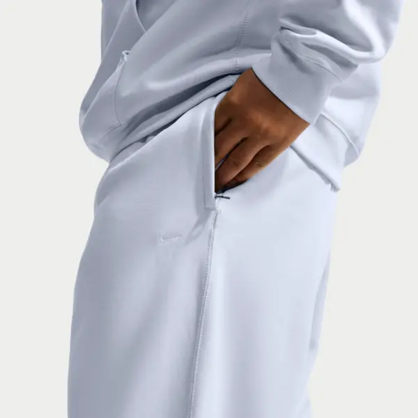 Nike Solo Swoosh Fleece Open-hem Pants - Grey
