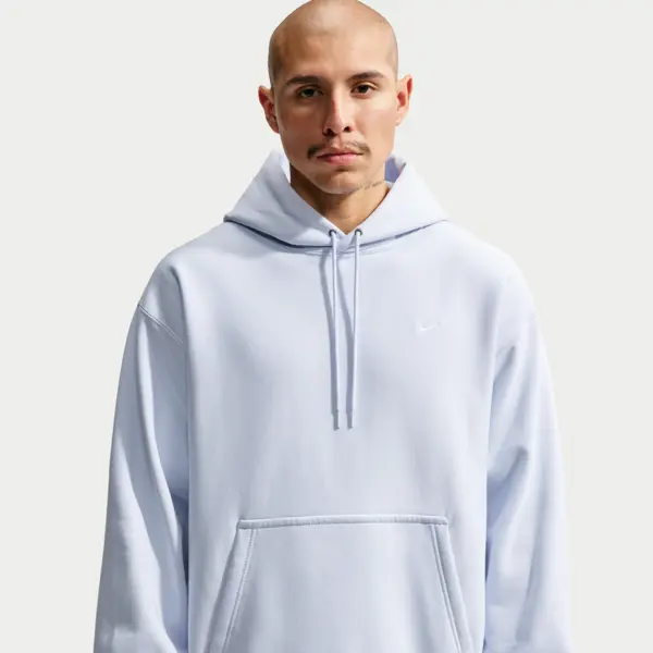 Nike Solo Swoosh Pullover Hoodie - Grey