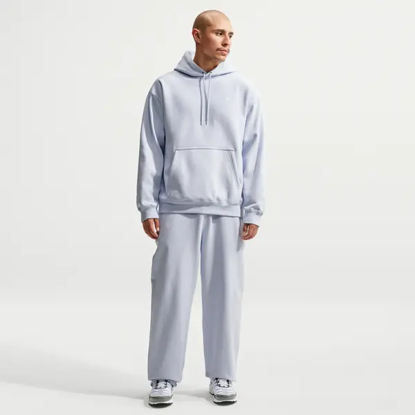 Nike Solo Swoosh Pullover Hoodie - Grey