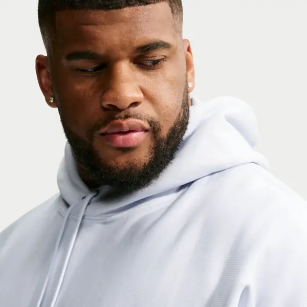 Nike Solo Swoosh Pullover Hoodie - Grey