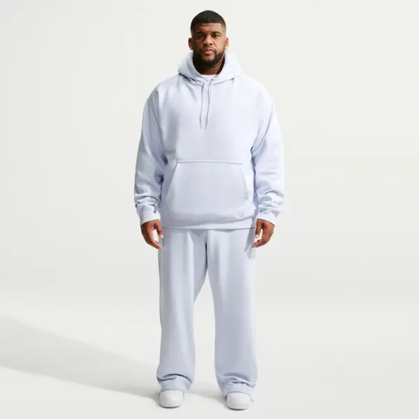 Nike Solo Swoosh Pullover Hoodie - Grey