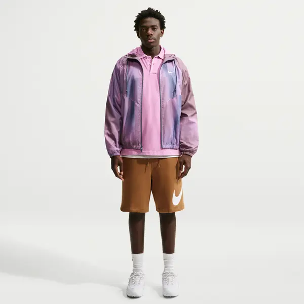 Nike Club Fleece Mid-thigh Shorts - Brown