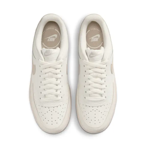 Nike Court Vision Low Suede Athletic Shoes - Grey