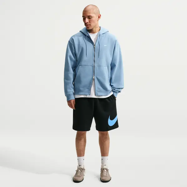 Nike Club Fleece Mid-thigh Shorts - Black