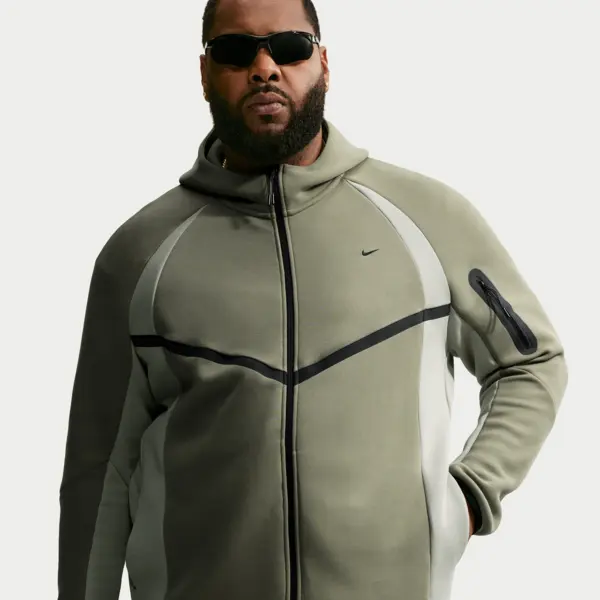 Nike Tech Color-block Full-zip Fleece Windrunner Jacket
