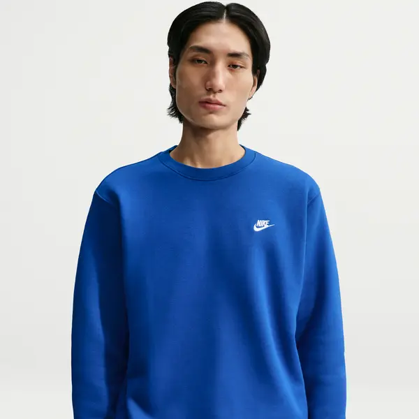 Nike Club Fleece Crew - Blue