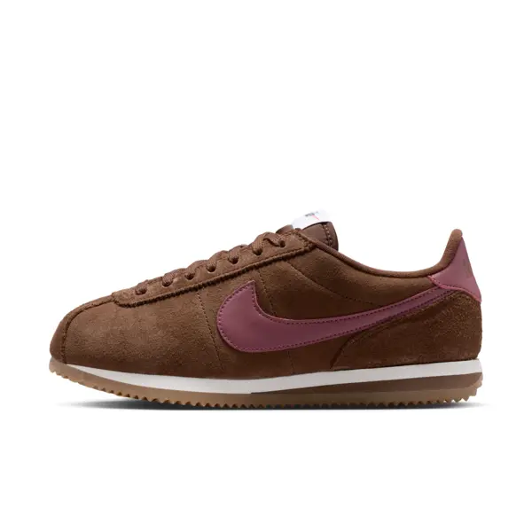 Nike Cortez Leather Athletic Shoes - Brown