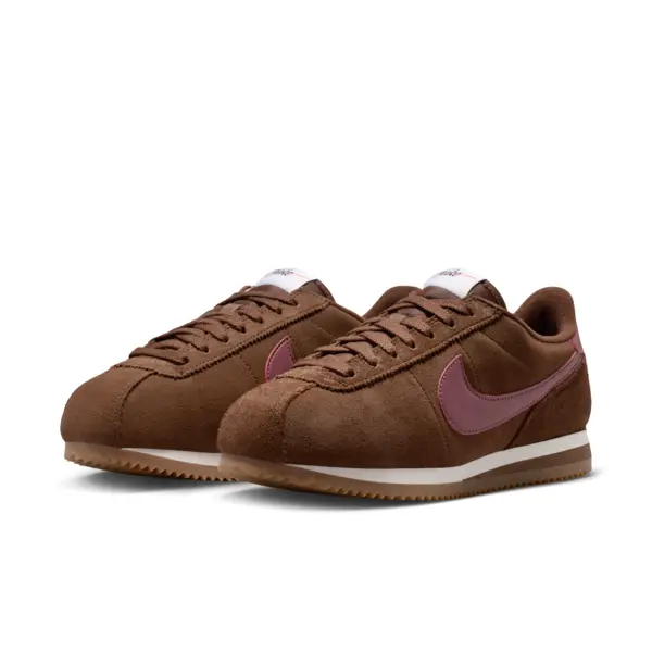 Nike Cortez Leather Athletic Shoes - Brown