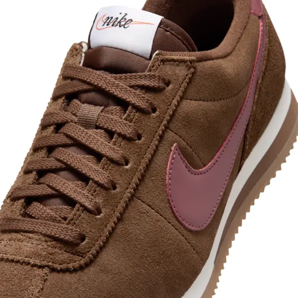 Nike Cortez Leather Athletic Shoes - Brown