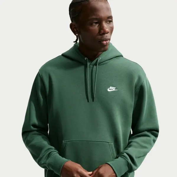 Nike Club Pullover Fleece Hoodie - Green
