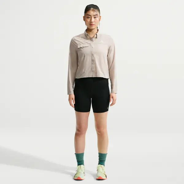 Nike Aireez" Button-up Long-sleeve Trail Running Top