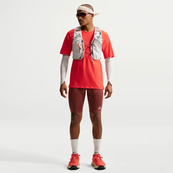 Nike Solar Chase Dri-fit Adv Trail Running Top - Red