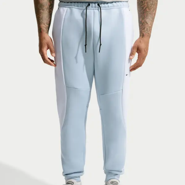 Nike Tech Fleece Color-block Jogger Pants - Blue