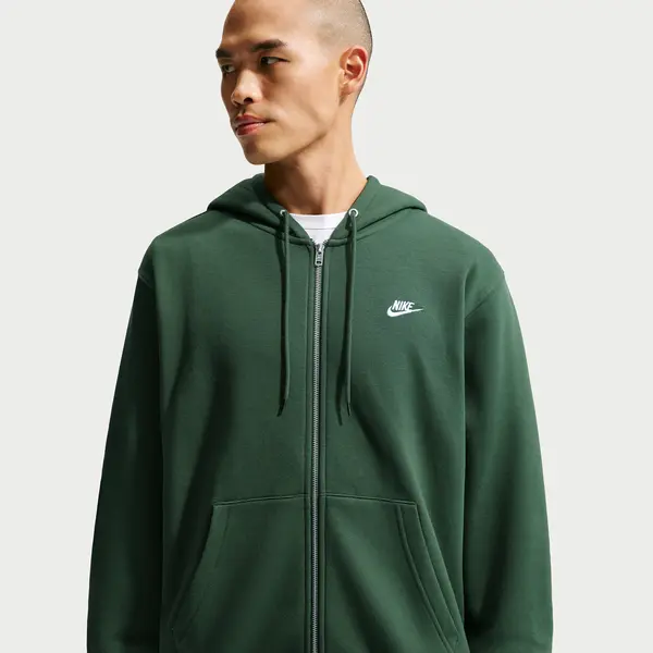 Nike Club Full-zip Fleece Hoodie - Green