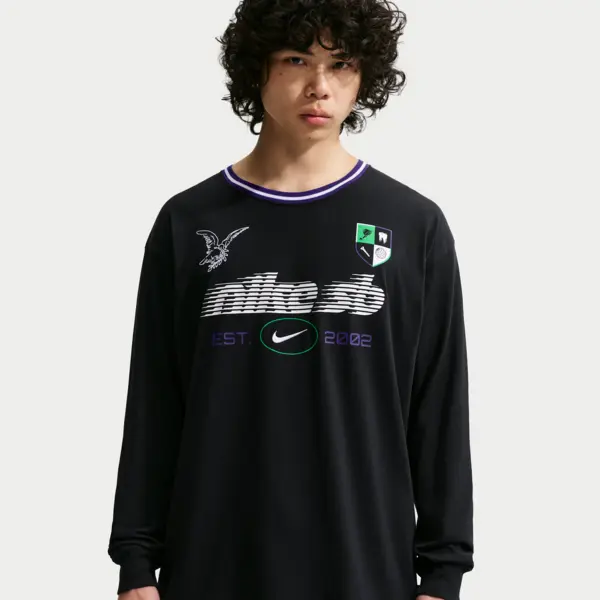 Nike Long-sleeve Cotton Skate T-shirt - Black