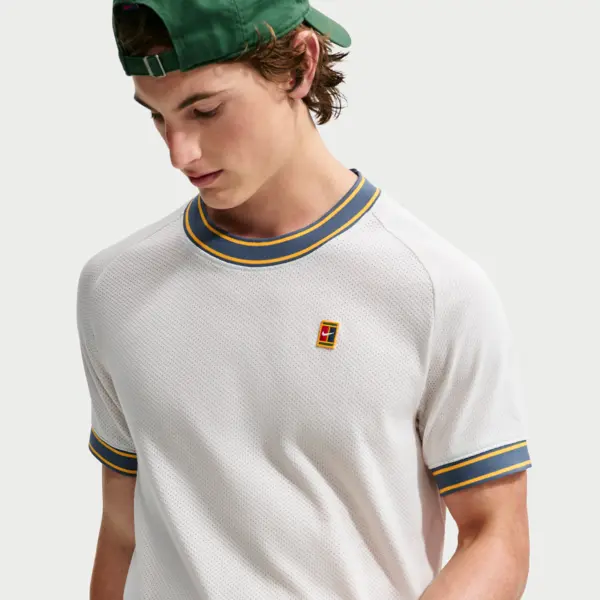 Nike Court Heritage Short-sleeve Tennis Top - Grey