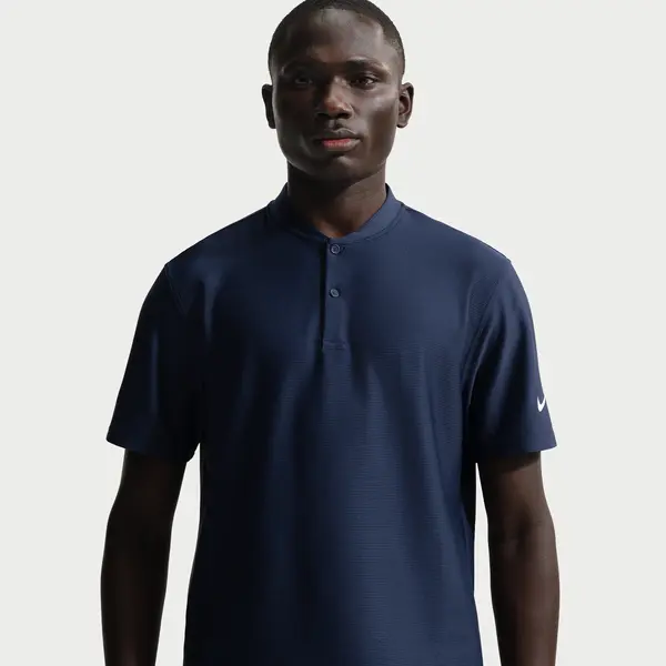 Nike Velocity Dri-fit Blade Collar Golf Polo - Blue