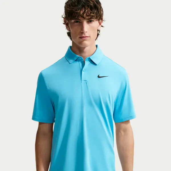 Nike Velocity Dri-fit Chest Logo Golf Polo - Blue