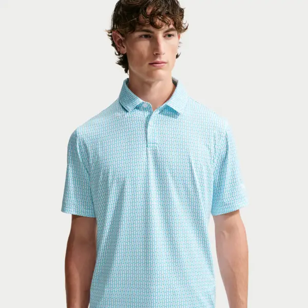 Nike Velocity Dri-fit Printed Golf Polo - White