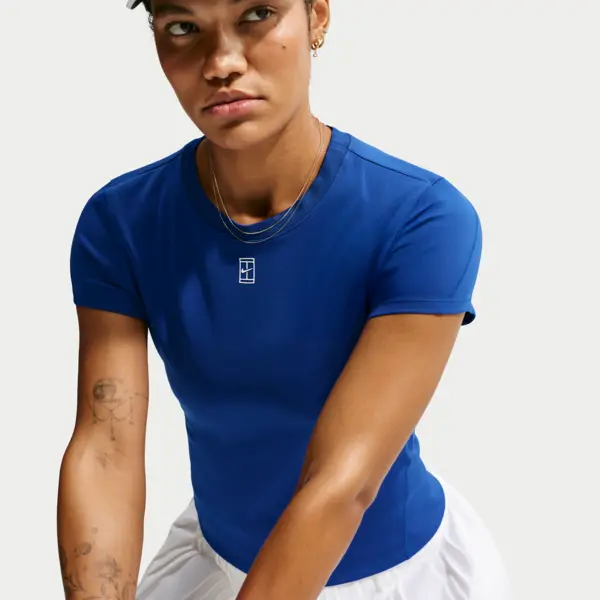 Nike Court Advantage Dri-fit Tennis Top - Blue