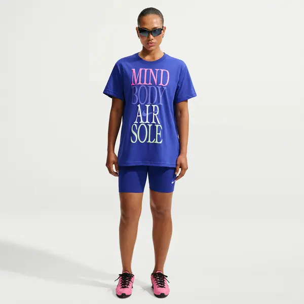 Nike Classic High-waisted 8" Biker Shorts - Blue