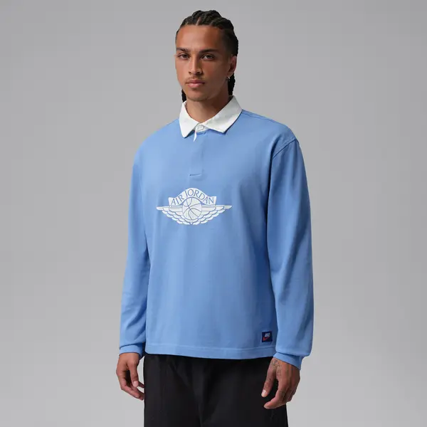 JORDAN Flight Essentials Rugby Top - Blue