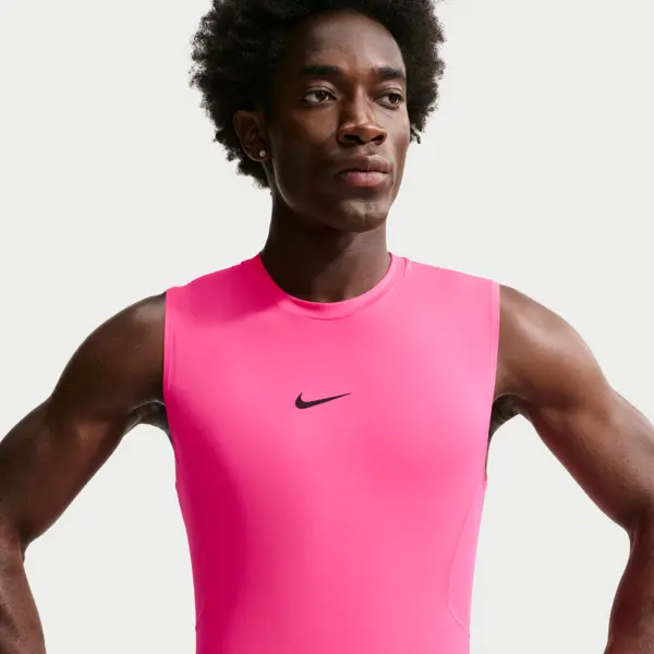 Nike Pro Dri-fit Tight Sleeveless Fitness Top - Pink