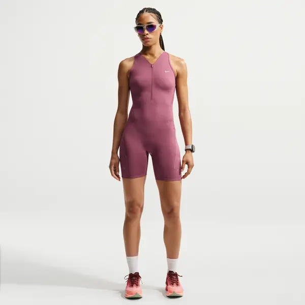 Nike Swift Dri-fit Running Bodysuit - Red