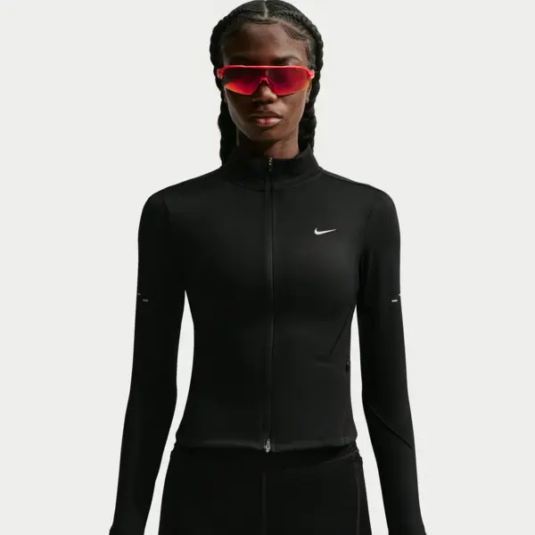Nike Swift Dri-fit Full-zip Running Jacket - Black