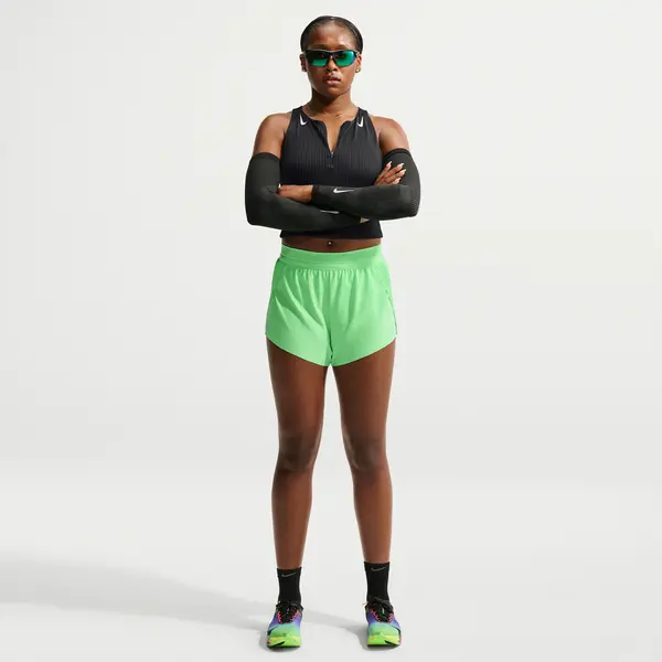 Nike Aeroswift Dri-fit Adv Cropped Running Tank - Black
