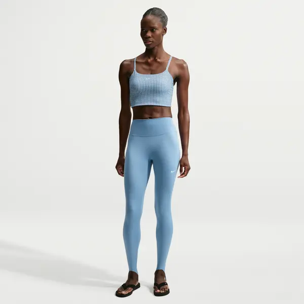 Nike One High-waisted Full-length Stirrup Leggings - Blue