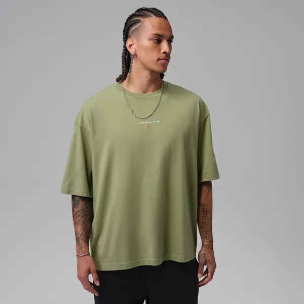 JORDAN Flight Essentials Oversized Patch T-shirt - Green