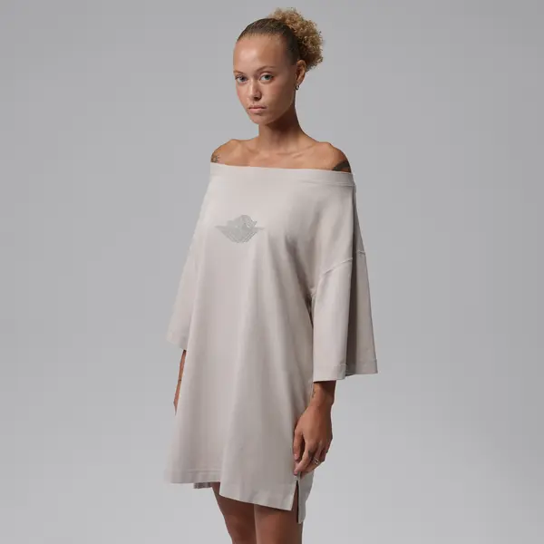 JORDAN Flight T-shirt Dress - Grey
