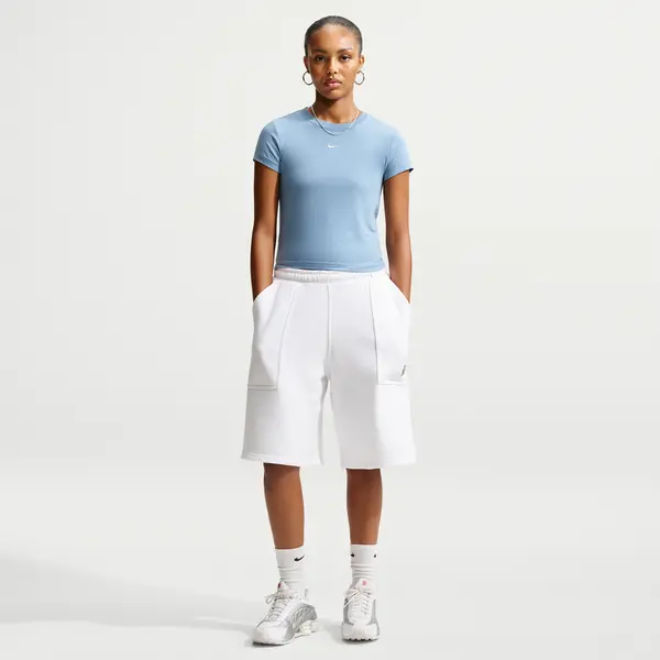 Nike Chill Knit Cropped T-shirt - Blue