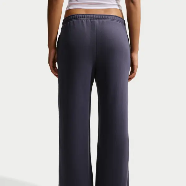 Nike Studio Fleece Medium Weight Mid-rise Wide-leg Pants