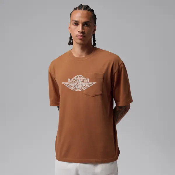 JORDAN Flight Essentials Pocket T-shirt - Brown