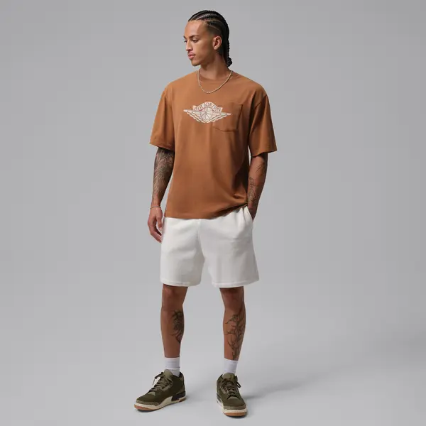 JORDAN Flight Essentials Pocket T-shirt - Brown
