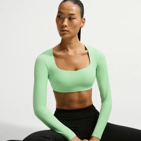 Nike Zenvy Light-support Padded Long-sleeve Sports Bra