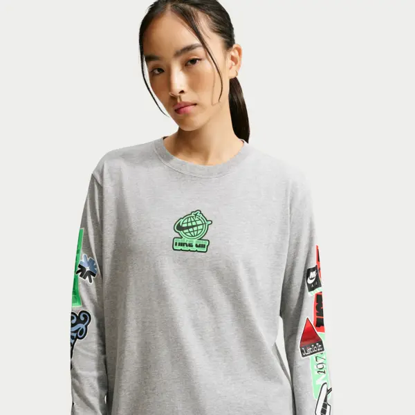 Nike Sportswear Classic Oversized Long-sleeve T-shirt - Grey