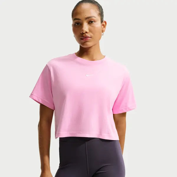Nike Classic Loose Short-sleeve Cropped T-shirt - Pink