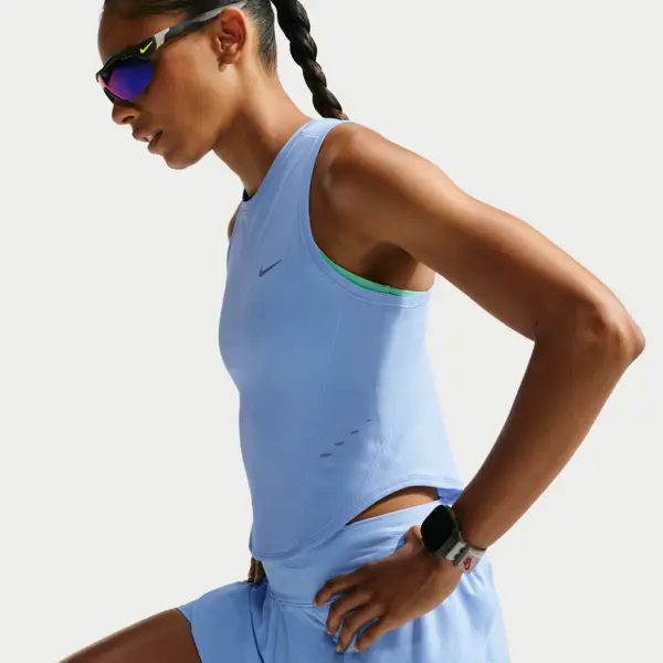 Nike Swift Dri-fit Seamless Running Tank Top - Blue