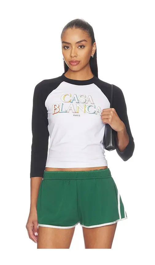 Casablanca Baseball Tee - 3d Stacked Logo