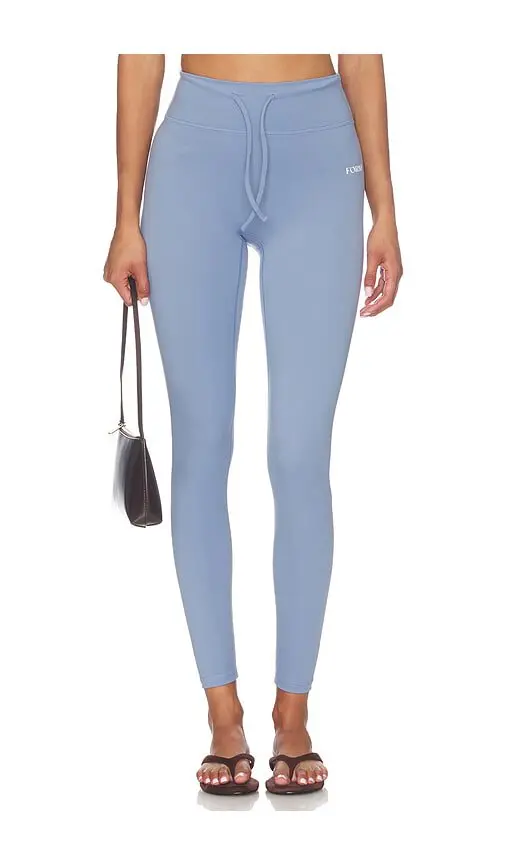FORM Drawstring Leggings In Blue - Glacier