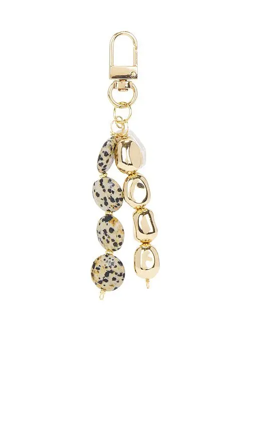 CASA CLARA Rhodes Keychain In White